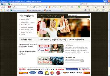 New content managed website for Nutgrove Shopping Centre