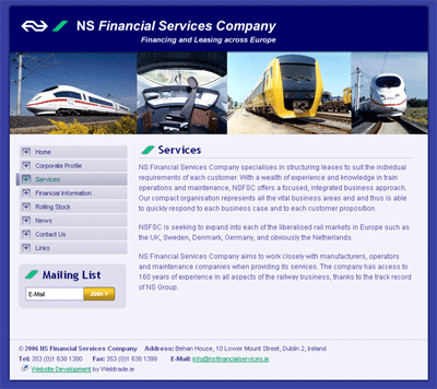 NS Financial Services, Dutch railway equipment, leasing, rolling stock ...